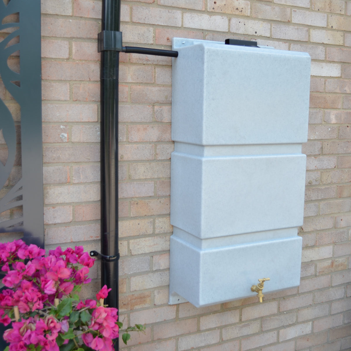 100 Litre Wall Mounted Water Butts - White Marble – Etills.com