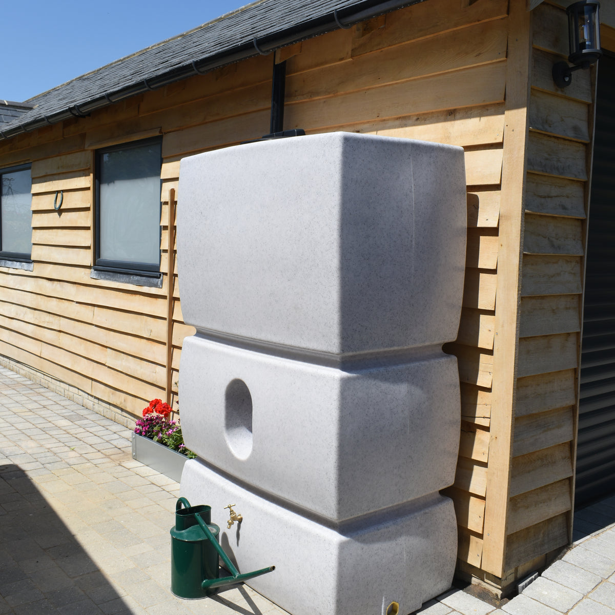 1500 Litre Extra Large Water Butt - White Marble – Etills.com