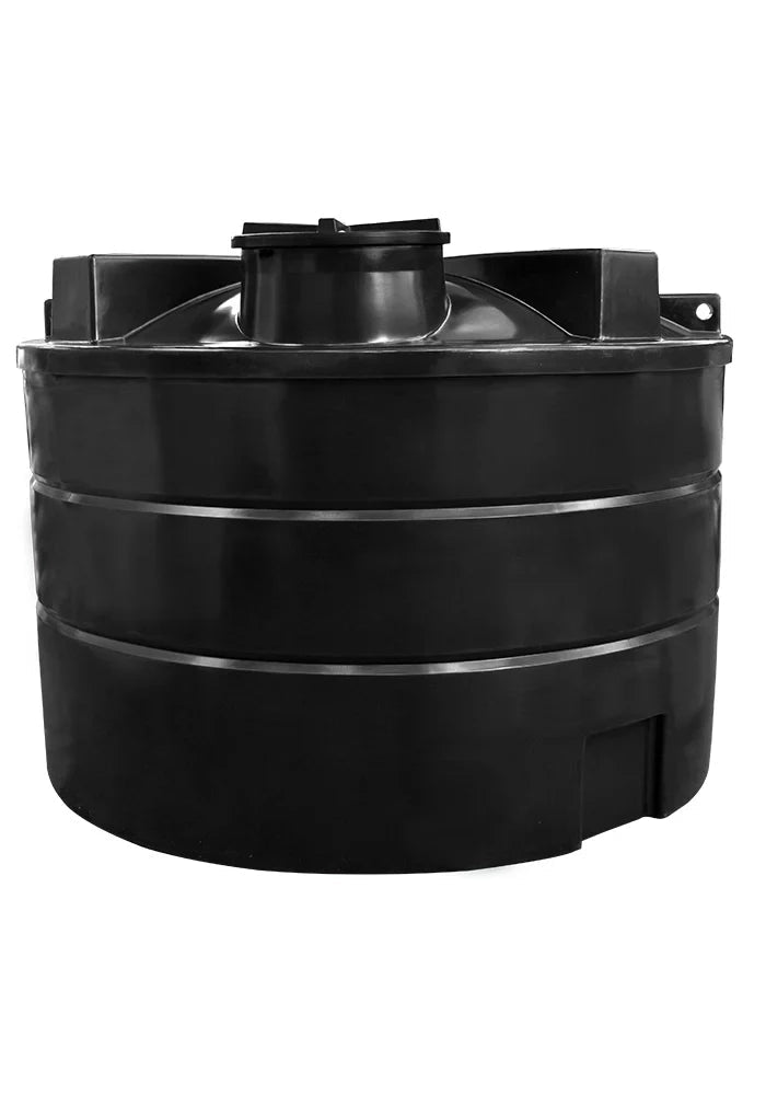 10000 Litre Cylindrical Potable Water Tank - Black - WRAS Approved ...