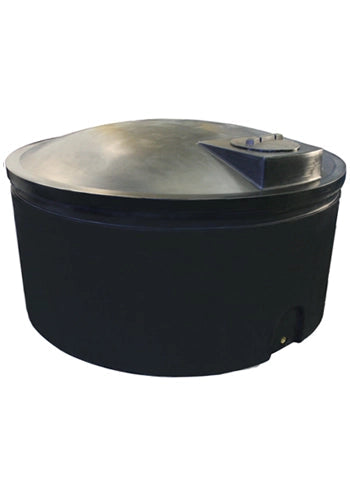 3400 Litre Cylindrical Potable Water Tank - Black - WRAS Approved ...
