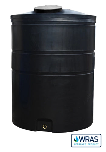 3900 Litre Cylindrical Potable Water Tank - Black - WRAS Approved ...