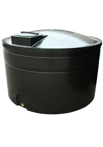 4300 Litre Cylindrical Potable Water Tank - Black - WRAS Approved ...