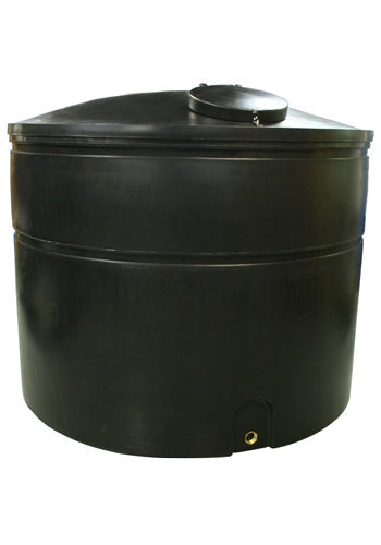 6250 Litre Cylindrical Potable Water Tank - Black - WRAS Approved ...