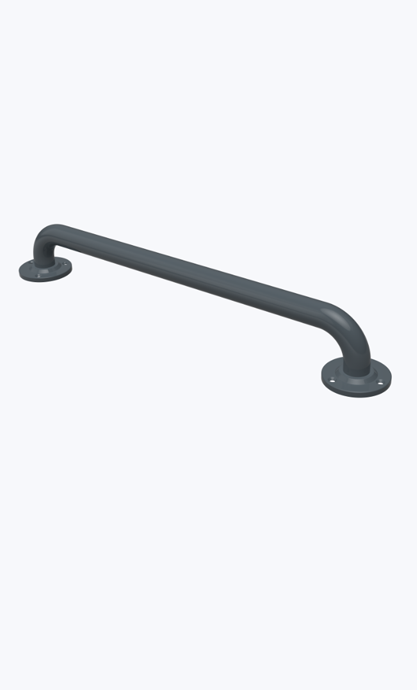 D-bar grab rail, steel, exposed fixings – Etills.com
