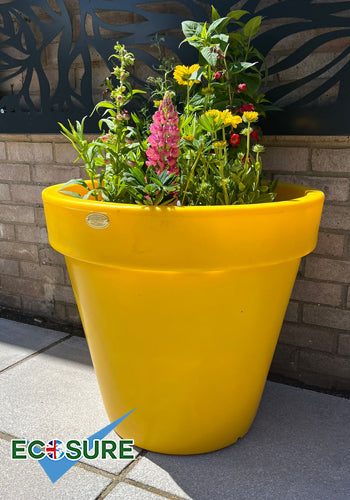 Ecosure Classic Extra Large Tree Planter in Yellow - Perfect for Large ...